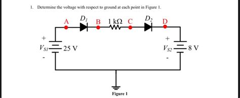 Determine The Voltage With Respect To StudyX