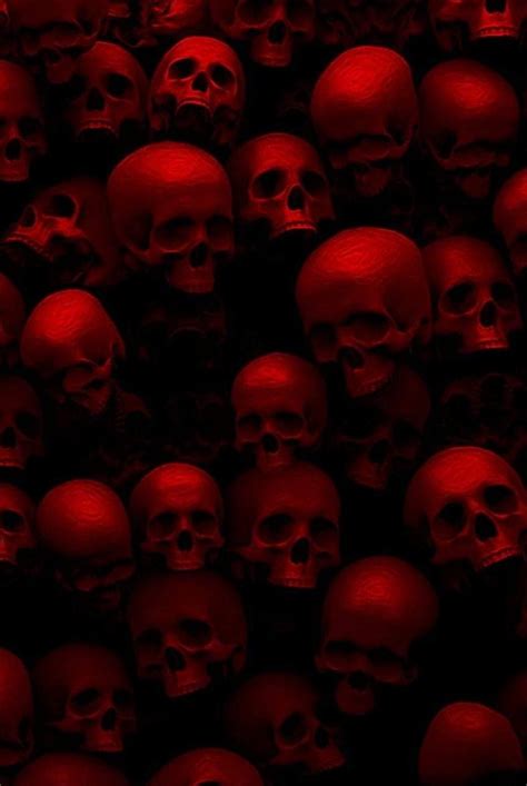 Dark Red Skull Wallpaper For Your Phone