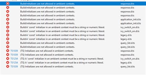 Visual Studio Typescript Errors Angular 7 Initializers Are Not