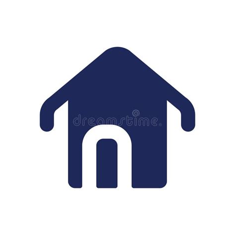 House Black Glyph Ui Icon Stock Vector Illustration Of Glyph 259339306