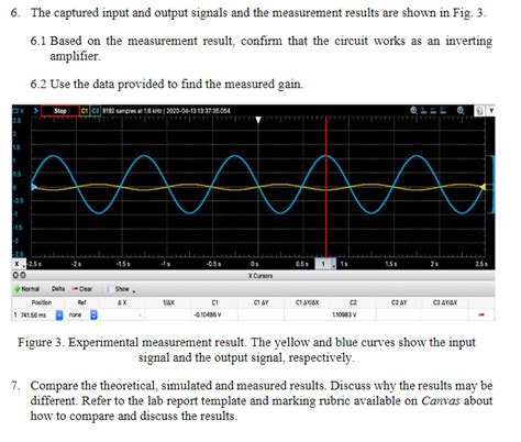 Solved 6 The Captured Input And Output Signals And The