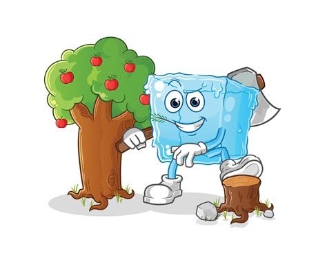 Ice Cube Melted Cartoon Vector Vector Art At Vecteezy