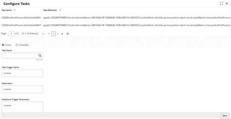 Configure Tasks