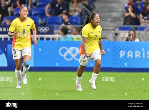 Manuela Pavi Colombia Celebrates Her Goal Football Womens Group A
