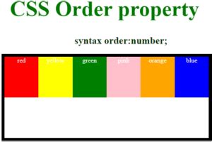 CSS Order How Does CSS Order Work With Examples