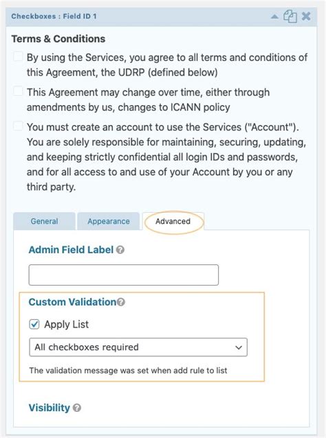 Require All Checkboxes Ticked In Gravity Forms Bannersky