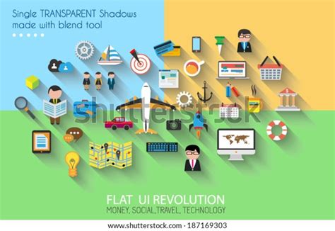 Flat Style Ui Icons Use Your Stock Vector Royalty Free Shutterstock