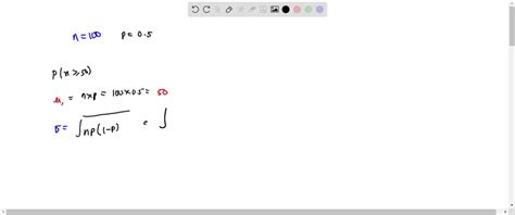 Solved Use The Normal Approximation To The Binomial Distribution To