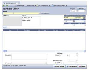 Cara Membuat Formulir Purchase Order Pada Accurate 5