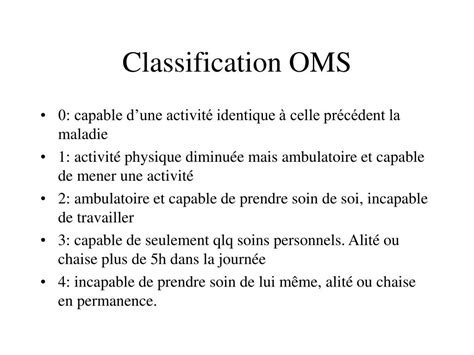 Classification Oms Cancer Classification Des Tumeurs Oms Stdm