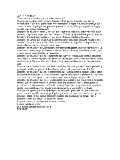 Carta A Mi Hija Pdf