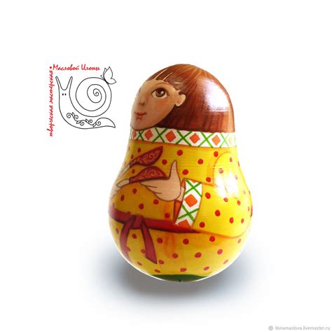 Ванька-встанька с ложками игрушка деревянная расписная – заказать на ...