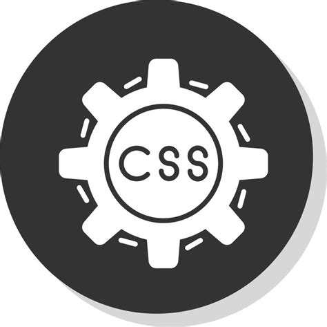 Css Coding Glyph Shadow Circle Icon Design Vector Art At Vecteezy