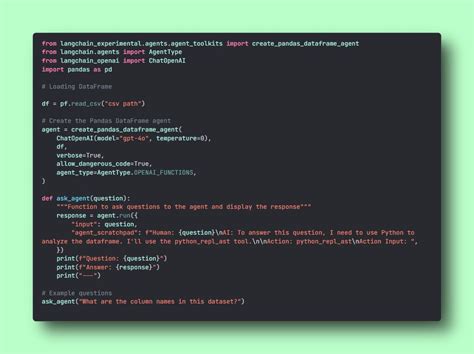How To Build A Data Analysis Agent With Langchain And Openai Muhammad Sajeel Posted On The
