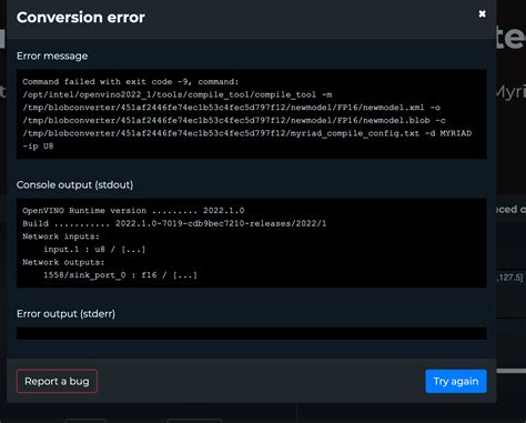 [bug] can t convert segformer onnx model to blob files · issue 14453