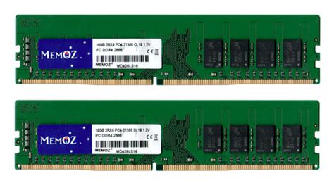 32gb 2x 16gb 2666 Mhz Ddr4 Desktop Ram Pc Memory Pc4 21300 Udimm Memoz