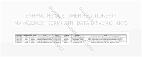 비즈니스 데이터 관계 차트 Ppt 요소 Excel 템플릿 무료 다운로드 Pikbest