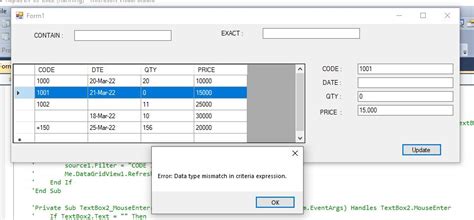 Solved How To Update Blank From Textbox To Datagridview Via Oledb Dbf