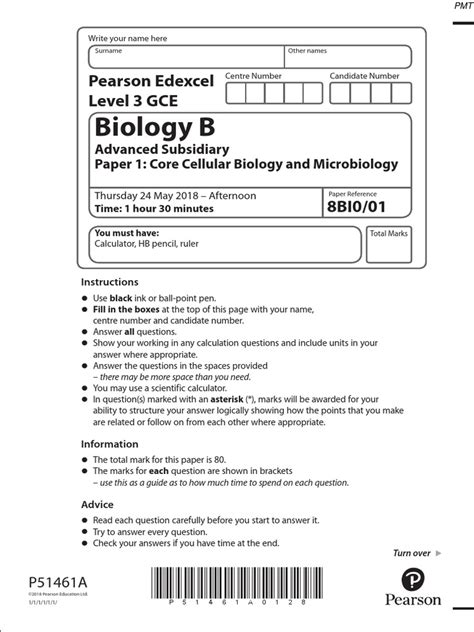 June 2018 Qp Paper 1 Edexcel Biology B As Level Ploidy Reproduction