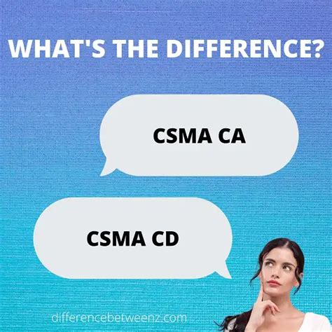 Difference Between CSMA CA And CSMA CD Difference Betweenz