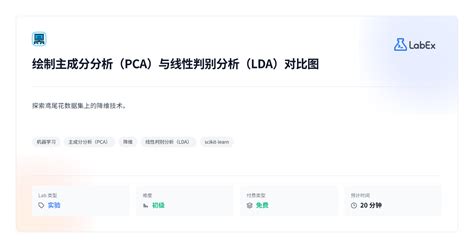 在鸢尾花数据集上比较主成分分析（pca）和线性判别分析（lda） Labex