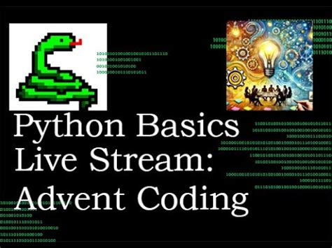 Python Basics Live Stream Advent Coding Day YouTube