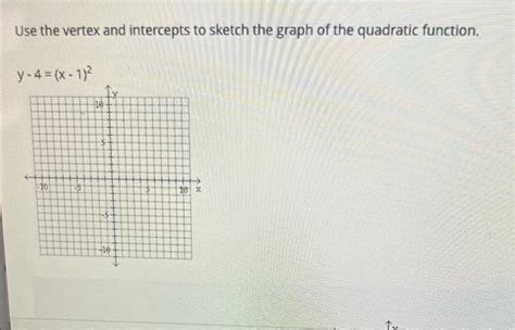 Solved Use The Vertex And Intercepts To Sketch The Graph Of Chegg