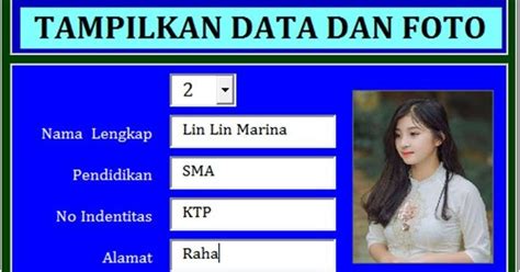 belajar vba excel belajar userform menampilkan data dan foto