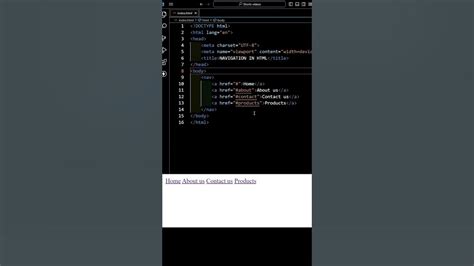 How To Create Navigation In Html Coding Webdevelopment Youtube