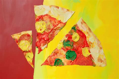 Abstract Pizza Ripped Paper Art Free Photo Illustration Rawpixel