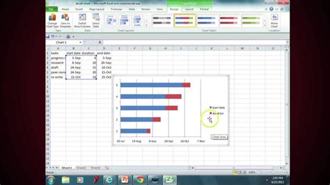 Gantt Chart Youtube Tutorial How To Create A Gantt Chart In Excel