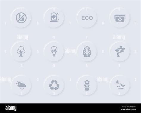 Ecology Gray Vector Icons Stock Vector Image And Art Alamy