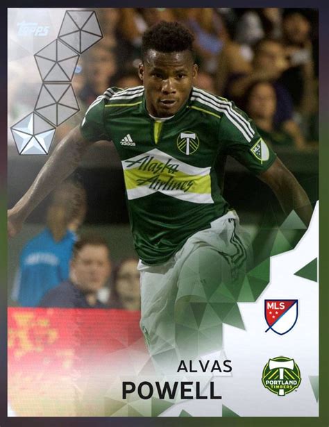 Alvas Powell Portland Timbers Mls Silver Parallel Card