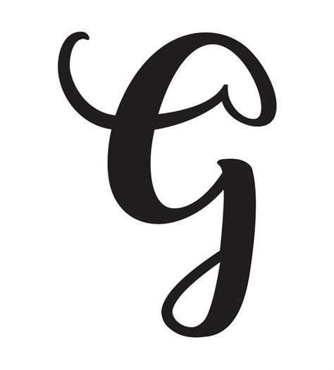 Uppercase G Cursive Psfont Tk