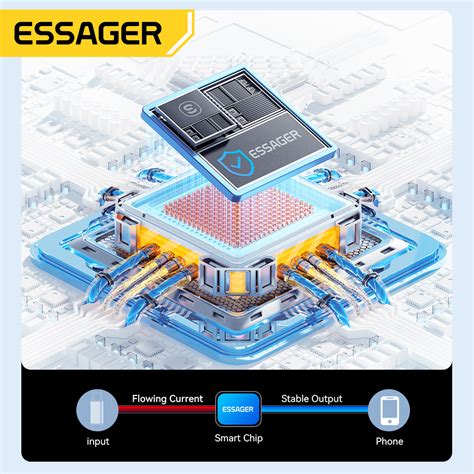 Essager Kabel Data Usb Type A To Type C Led Light W A M Exc Jj P Black