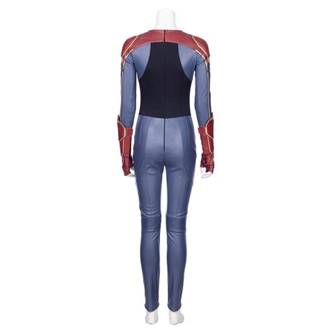 Captain Marvel Blue Cosplay Costumes Carol Danvers High Boots Version