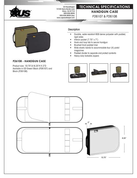 Handgun Case Us Peacekeeper