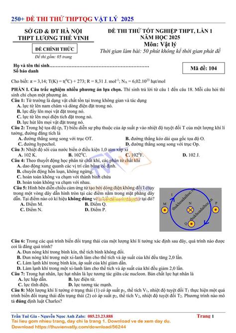 [pdf] Đề thi thử THPTQG Sở Giáo dục và Đào tạo Hà Tĩnh thi ngày 20 ...