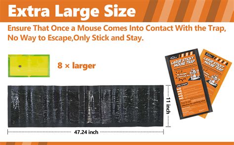 Amazon.com : FLODTEAK Sticky Mouse Traps Indoor for Home - Extra Strength Glue Traps for Small ...