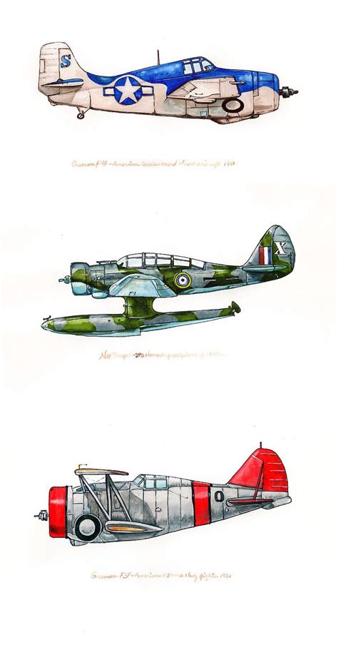 Piper J3 Grasshopper Vintage Airplane Watercolor Etsy