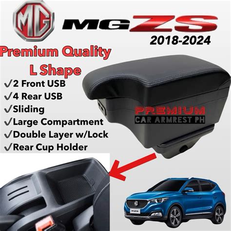 Mg Zs Armrest Premium L Shape Console Box 2018 2024 Shopee Philippines