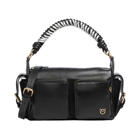 Pinko Cargo Camera Bag With Double Strap Black Ghw Voilàid