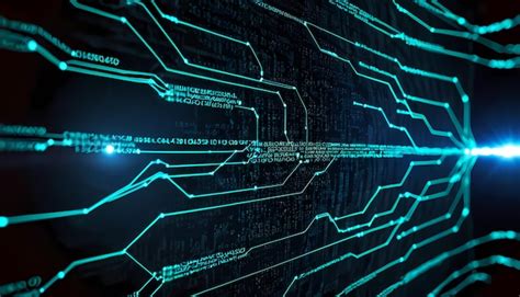 premium photo generative ai glowing futuristic circuit board with