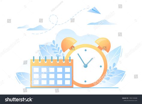 Calendar Clock Time Management Concept Stock Vector Royalty Free 1780150688 Shutterstock