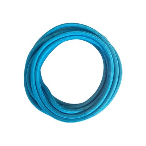 Round Cloth Cable Light Blue Sef029 Shady Lady Lighting