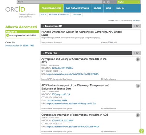Claiming Papers And Finding People With Orcid