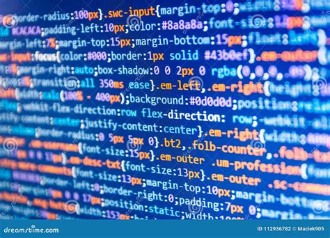 Codificação Da Ti Na Tela De Monitor Código Do Javascript No Editor De