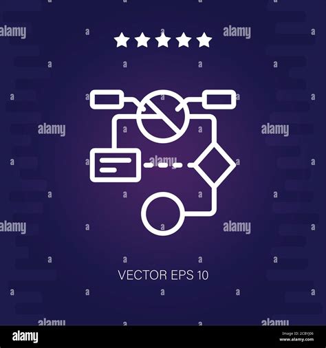 Algorithm Vector Icon Modern Illustration Stock Vector Image And Art Alamy