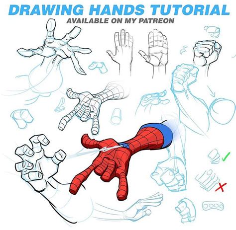 Spiderman Hand Drawing