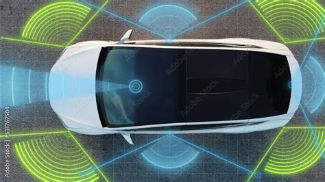 Self Driving Autopilot Car Technologies Radar 360 Sensor Cameras